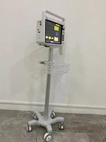 China ICU Aviation Aluminum Matieral Patient Monitor Trolley With 3 Inch Silent Wheels for sale
