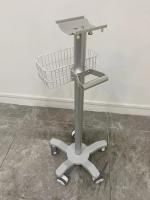 China 800-1020mm Cardiac Patient Monitor Trolley with 3 Inch Silent Wheels for sale