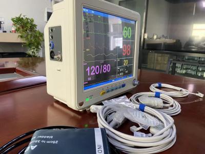 China Lightweight Hospital Patient Vital Signs Monitors With ECG SPO2 NIBP Temp Measurement for sale