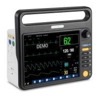 China 12.1 inch portable cardiac patient monitors with HL7 compatible, USB dataouput functions, vital sings monitoring for sale