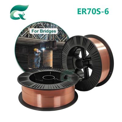 China ER70S-6 Gas Shielded Welding Wire / AWS A5.18 70s6 Welding Wire for sale