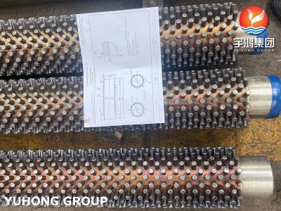 China ASTM A335 P5 11Cr Alloy Steel Studded Tube For Fired Heater for sale