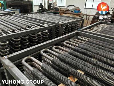 China ASME SA213 T9 SS409 Austenitic U Bend Solid Fin Tube For Heat Exchanger for sale