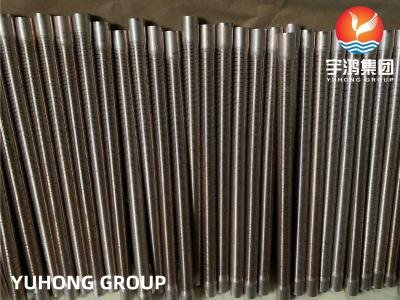 China ASME SB111 C70600 Copper Nickel Integral Low Fin Tubes For Heat Exchangers for sale