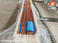 China ASTM B111 C12200 Copper Alloy Low Fin Tube Coil In Pipe Bundle Custom for sale