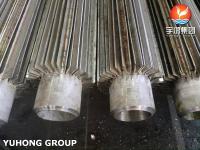 China ASTM A213 TP316L SS316L Welding Longitudinal Finned Pipe Tube For Radiator Customized for sale