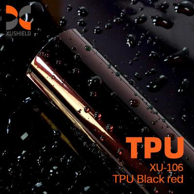 China TPU Black red 5 Years Warranty Heat Repair Gloss Anti Scratch Non Yellowing Car Wrap TPU TPH PPF Paint Protection Film for sale