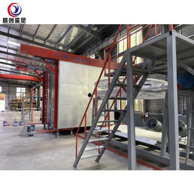 China Shuttle Rotational Automatic Plastic Molding Machine For Multiple Color Water Tank for sale