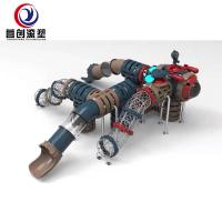 China Children's Play Plastic Slide Rotomolding Mold with 5mm Edge Thickness and Custom Design Options for sale