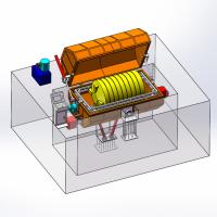 China Rock N Roll Rotational Molding Machine for Kayak Production 5-9.7m Length 1000-50000L Capacity for sale