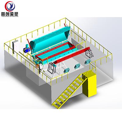 China New Multifunctional Rotational Molding Machine 0-50mm Mould Thickness 22-62kW for sale