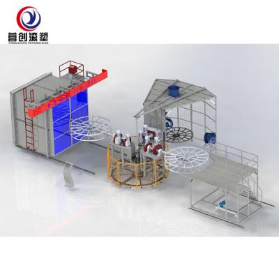 China 400T Max Pressure Rotary Moulding Machine for Cooler Boxes 0-300°C for sale