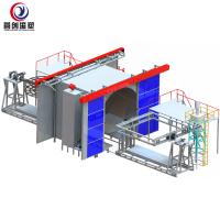 China Siemens PLC Shuttle Rotomolding Machine 500kg 2 Carriages Water Tank Production for sale