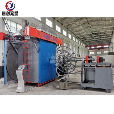 China Bi Axial Rotomoulding Machine 7000L Tank Volume 85KW Automatic Rotational Molding Equipment for sale