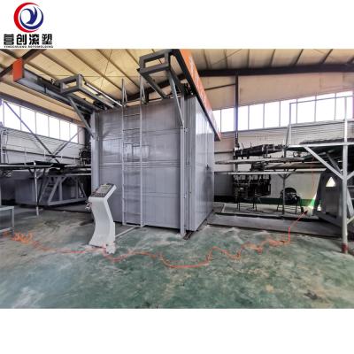 China Bi Axial Rotomoulding Machine 1700x1100x5300 mm for PP PE HDPE LLDPE 49-85KW for sale