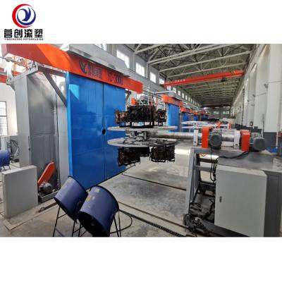 China Shuttle Rotomolding Machine 2 Carriages 50000L Capacity PLC Automatic for sale