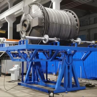 China Delta PLC Control Rock N Roll Rotomoulding Machine 6KW-11KW for Water Tank Production for sale