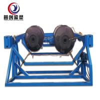 China Automatic Rock and Roll Rotomoulding Machine 4000x3200x2500mm Delta PLC Control for sale