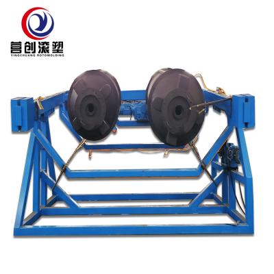 China Automatic Rock and Roll Rotomoulding Machine 4000x3200x2500mm Delta PLC Control for sale