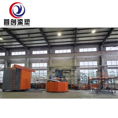 China Four Arm Bi Axial Rotomoulding Machine With 7000L Tank Volume for sale