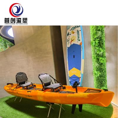 China Custom Rotational Molded Kayak with Adjustable Hull Design and Capacity Options for Fishing and Touring for sale