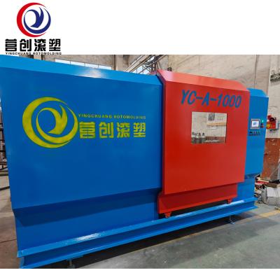 China 50KW Electric Heating Rotomolding Machine with 100KG Load Capacity and LCD Display - CE Certified Industrial Equipment for sale