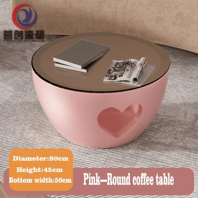 China YingChang 80cm Roto Molded Round Coffee Table - Waterproof Polyethylene for Indoor & Outdoor Use for sale