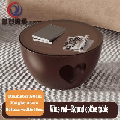 China YingChang UV Resistant Rotational Molded Furniture 80cm Round Table with 100kg Capacity for Indoor Outdoor Use for sale