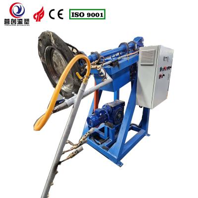 China Fully Automatic Delta PLC Controlled Rock And Roll Rotomoulding Machine With Low Noise for sale