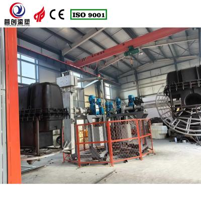 China YingChang CC-3A-3500 Rotational Molding Machine 35kg Capacity 380V with Aluminum Mold and Frequency Speed Control for sale
