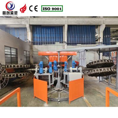 China Hydraulic Lifting Carousel Rotomoulding Machine 3-10mm Arm Thickness for Pickleball Production for sale
