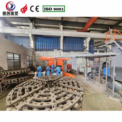China Carousel Rotomolding Equipment with Controlled Cooling Temperature 0-50C Consistent Production for pickleball for sale