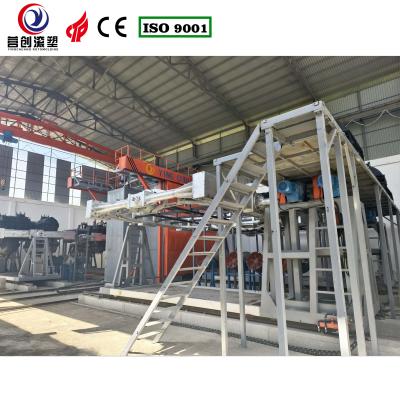 China Custom Multi-Arm Shuttle Rotomolding Machine 200-400C 4 Arms 5m Oven for sale