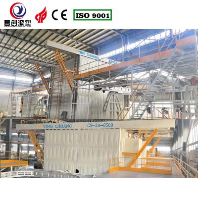 China YINGCHUANG CS-2A-8500 Shuttle Rotomolding Machine 8.5m Oven 700000 Kcal Burner for sale