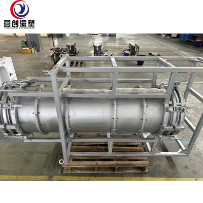 China OEM Large Pipe Flange Rotomold Thickened Aluminum Alloy Cylindrical Rotational Mold for Plastic Pipe Tank Manufacturing for sale
