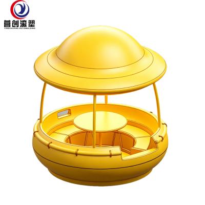 China Yingchuang OEM Rotomolded Floating BBQ Boat Mold UFO Shape Aluminum Rotational Mould 2m Diameter Canopy Table for sale