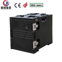 China YINGCHUANG OEM 75L Black Handle Type Rotomolded Insulated Box, Thick PU Foam Hot & Cold Holding GN Pan Food Transport Cabinet For Catering Canteen Central Kitchen for sale