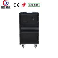 China YINGCHUANG ROTOMOLDING OEM 120L Black Rotomolded Insulated Box With Large Casters, Thick PU Foam Hot & Cold GN Pan Food Transport Cabinet For Central Kitchen Catering Canteen for sale