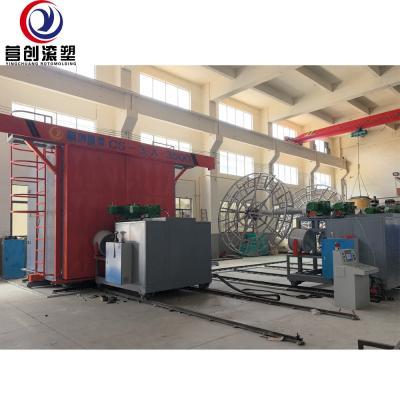 China YINGCHUANG CS-3A-3500 Shuttle Rotational Molding Machine, Multi-arm Carousel Rotomolding Equipment For Plastic Water Tank & Hollow Products for sale