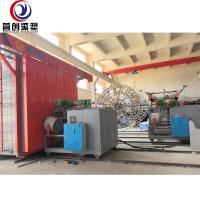 China YINGCHUANG CS-3A-3500 Track Type Rotational Molding Machine, Automatic Gas Heated Three Arm Rotomolding System For Rotomolded Hollow Plastic Articles for sale