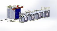 China Bi Axial Rotomoulding Machine 14000L Tank Volume 85KW Power for Manufacturing Plant for sale