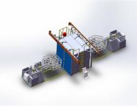 China YingChuang Automatic Shuttle Rotomolding Machine 2 Arms 220V for Plastic Products for sale