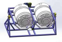 China Open Fire Water Tank Rotomoulding Machine 380V 50Hz 3 Phase - 1000L to 50000L Capacity Range for sale