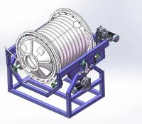 China Automatic Rock and Roll Rotomoulding Machine 1000-50000L Capacity with Siemens S7-1200 Control System for sale