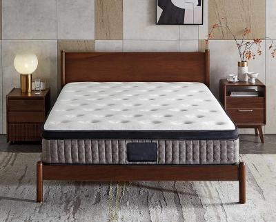 China Soft Memory Foam Pocket Spring Mattress In A Box Convoluted Air Flow Breathable 12 Inch for sale
