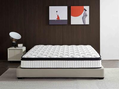 China 24cm Foam Pocket Spring Two Sided Latex Mattress Compressible 10 Inch Euro Top for sale
