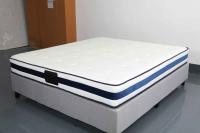 China Pocket Spring Natural Latex Mattress 10.5 Inch Tight Top Cashmere Fabric Compressed for sale
