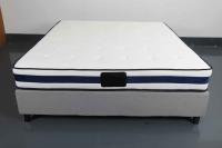China Pocket Spring Natural Latex Mattress 10.5 Inch Tight Top Cashmere Fabric Compressed for sale