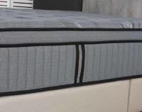 China Gray Fabric Pocket Spring Natural Latex Mattress Compressed 14 Inch for sale