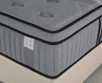 China Gray Fabric Pocket Spring Natural Latex Mattress Compressed 14 Inch for sale